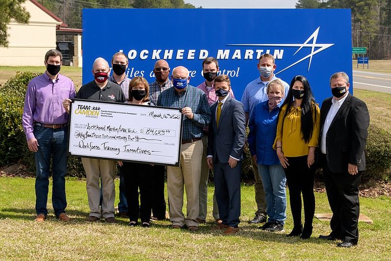 OPED presents check to Lockheed Martin for workforce training | Camden News