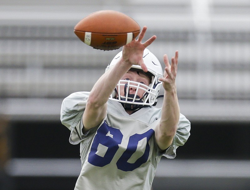 PREP FOOTBALL: Brust catches 3 touchdown passes to lead Bentonville ...