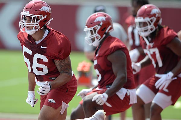 WholeHogSports - Pressure drives Hogs' reinforced defensive line
