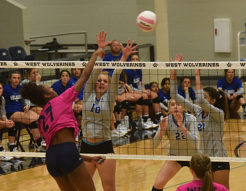 PREP VOLLEYBALL: Rogers battles back, outlasts Bentonville West ...