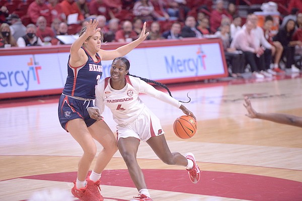 UA women punch Belmont early, cruise to 6th win | Whole Hog Sports