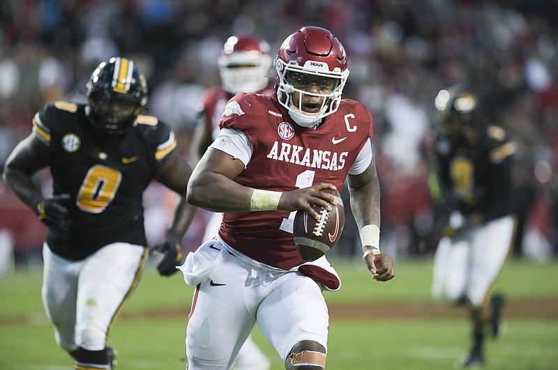 Razorbacks' RPO yields balanced results in 2021 | The Arkansas Democrat ...
