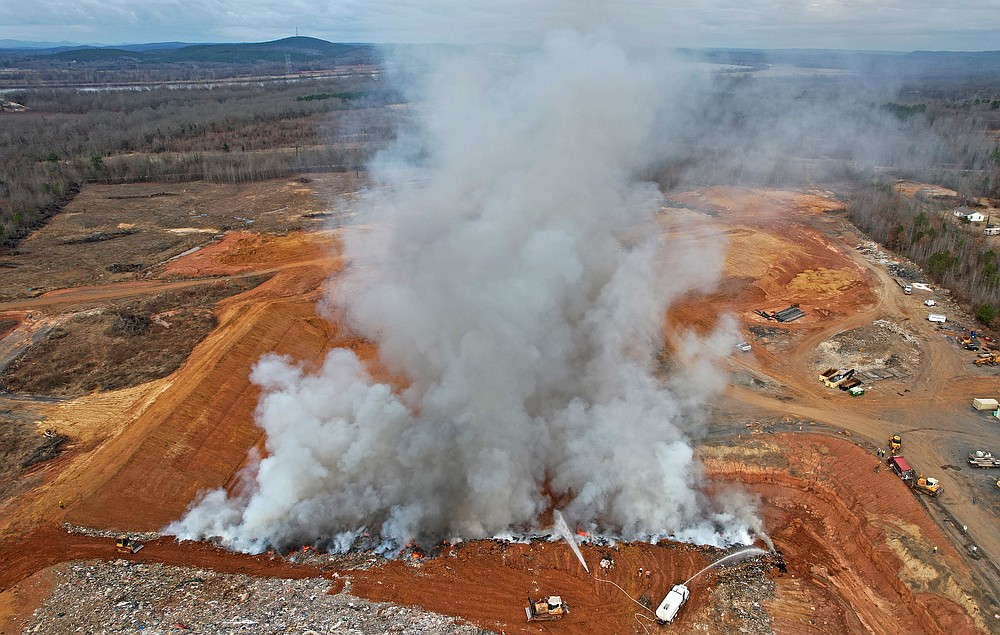 Landfill fire near Mayflower that could be seen for miles under control ...