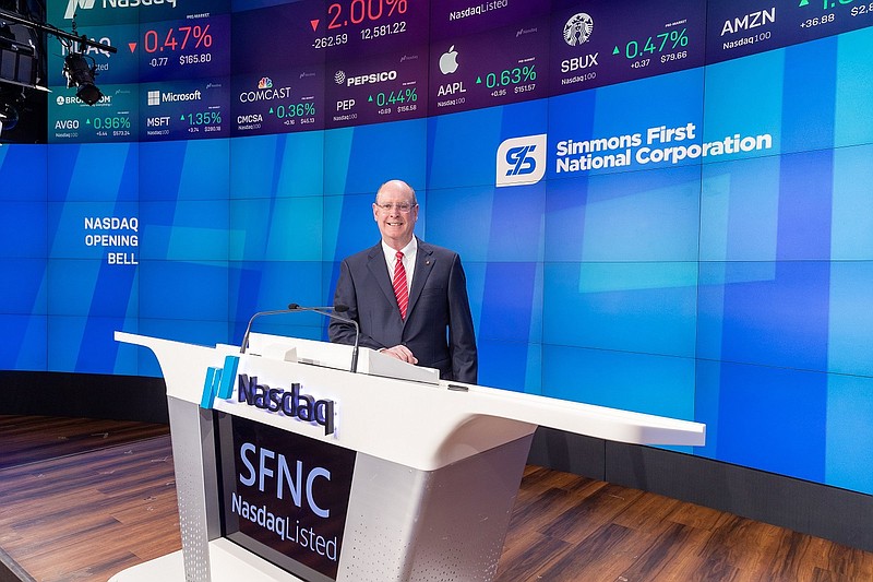Simmons CEO rings the bell to start day’s Nasdaq trades | The Arkansas ...