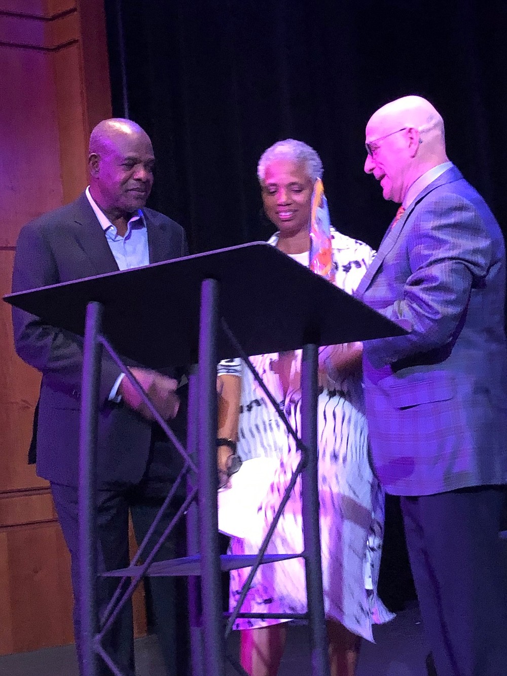 Great Gadberry: Garbo and Dr. Archie Hearne presented with award at ...