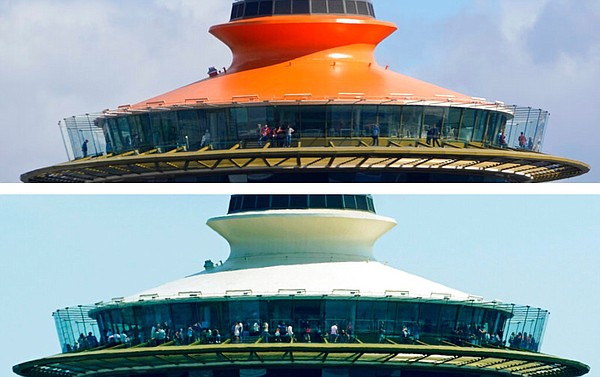 Seattle's Space Needle painted original 'Galaxy Gold' for 60th anniversary
