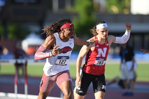 NCAA West Prelims: Gilbert redeems himself in 110 hurdles | Whole Hog ...