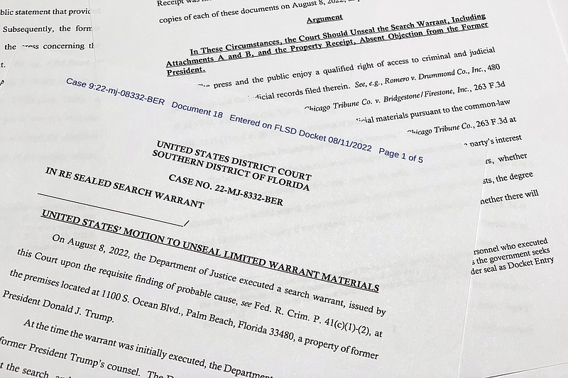 The Trump home search: Push to unseal warrant used by FBI | Northwest ...