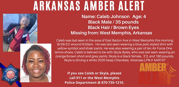 Amber Alert inactivated for West Memphis boy, 4 | The Arkansas Democrat ...