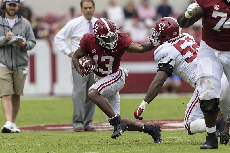 ‘Electric’ tailback set for ‘Bama debut | The Arkansas Democrat-Gazette ...
