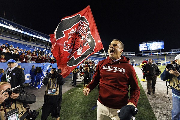 SC coach shows off after win | Northwest Arkansas Democrat-Gazette SC coach shows off after win | Northwest Arkansas Democrat-Gazette
