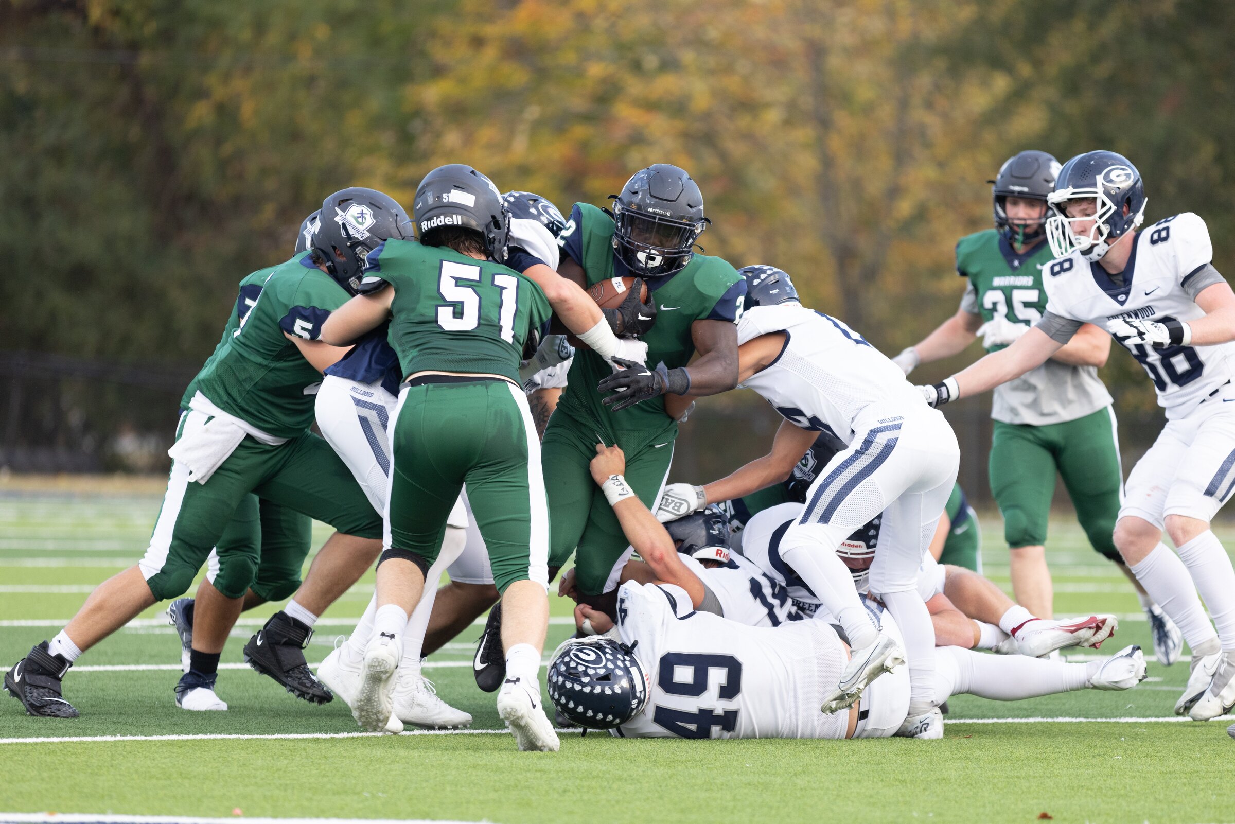 PREP FOOTBALL: Warriors enjoy a pretty victory over Greenwood ...