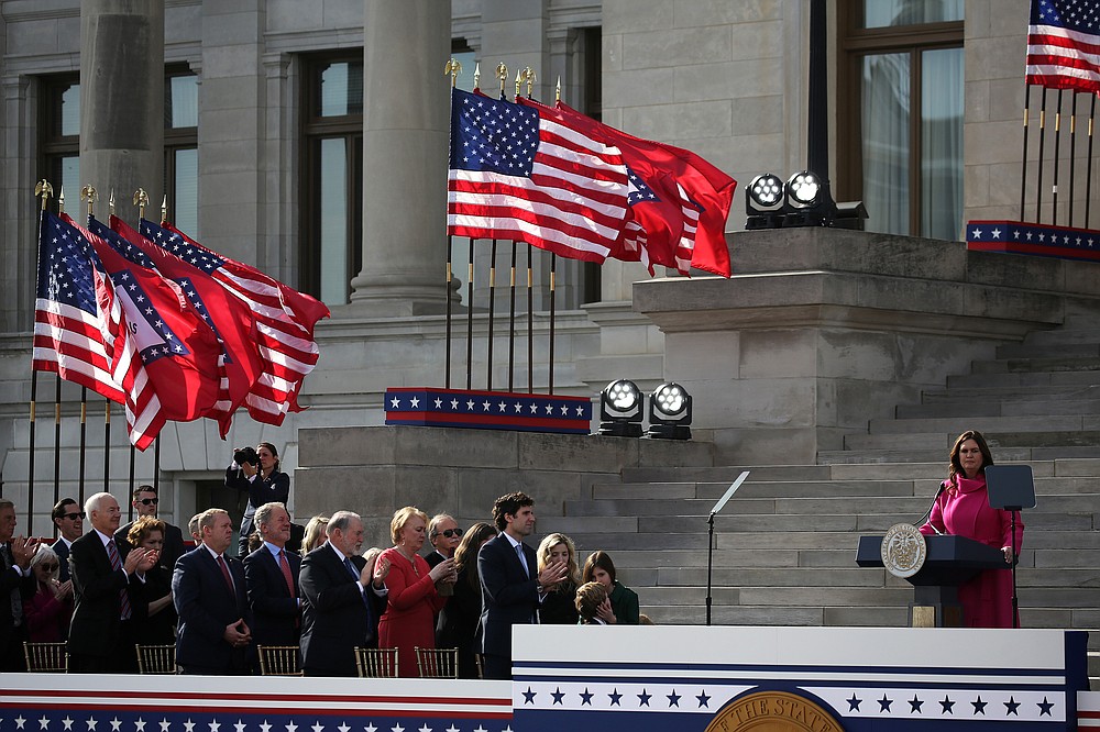 Gov Sarah Huckabee Sanders Inauguration The Arkansas Democrat