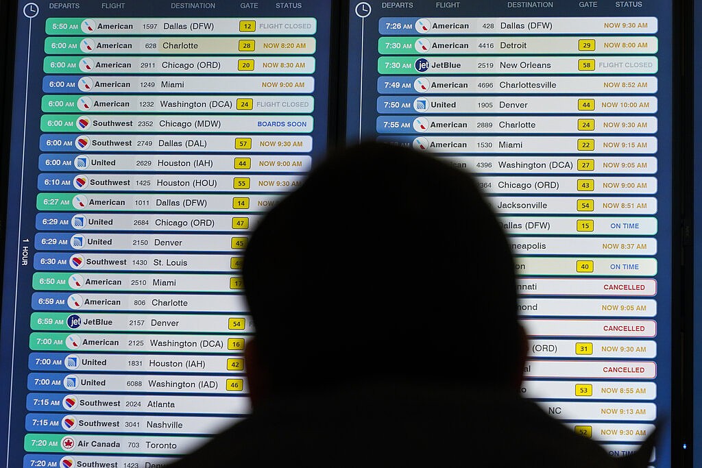 Flight disruptions cascade across U.S. after computer outage ...