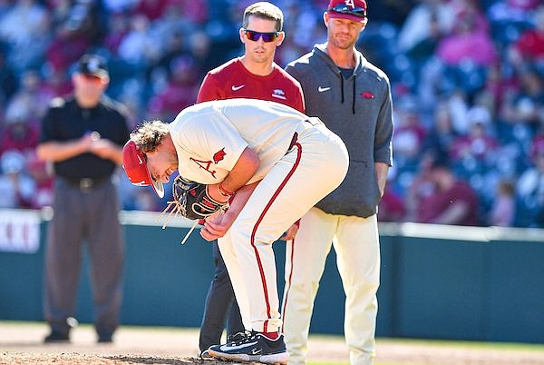 Arkansas pitcher Frank to miss remainder of 2023 season | Whole Hog Sports