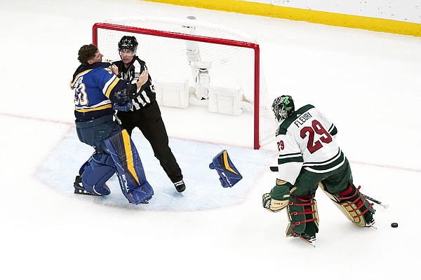 Hartman scores twice in Wild win; Blues’ Binnington ejected | Jefferson City News Tribune