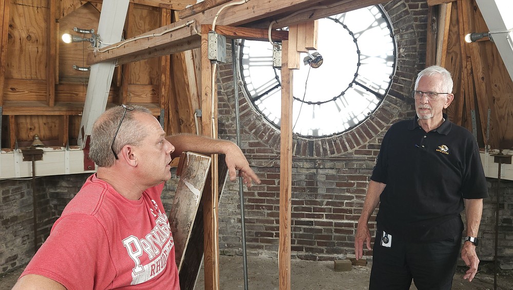 Time ticks on: Cole County Courthouse clock back in action | Jefferson ...