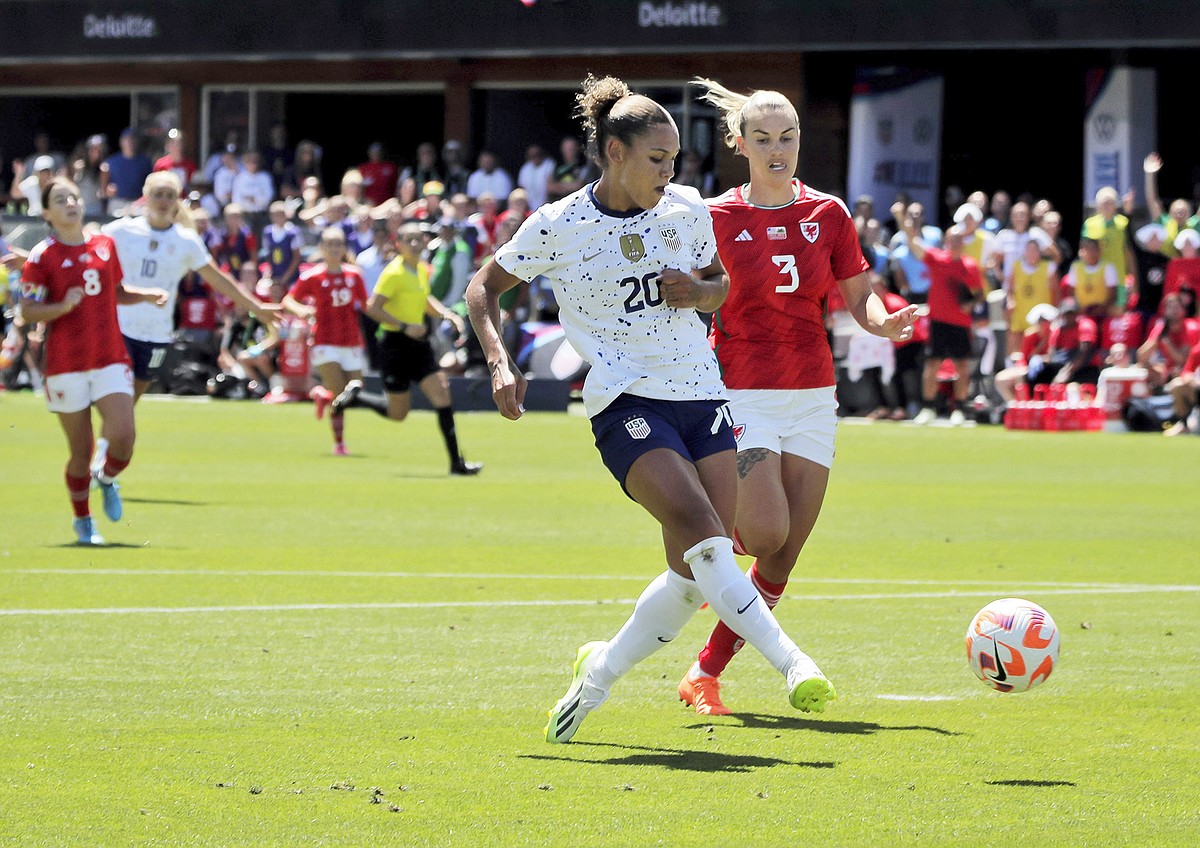 Rodman scores two second-half goals as U.S. women beat Wales ...