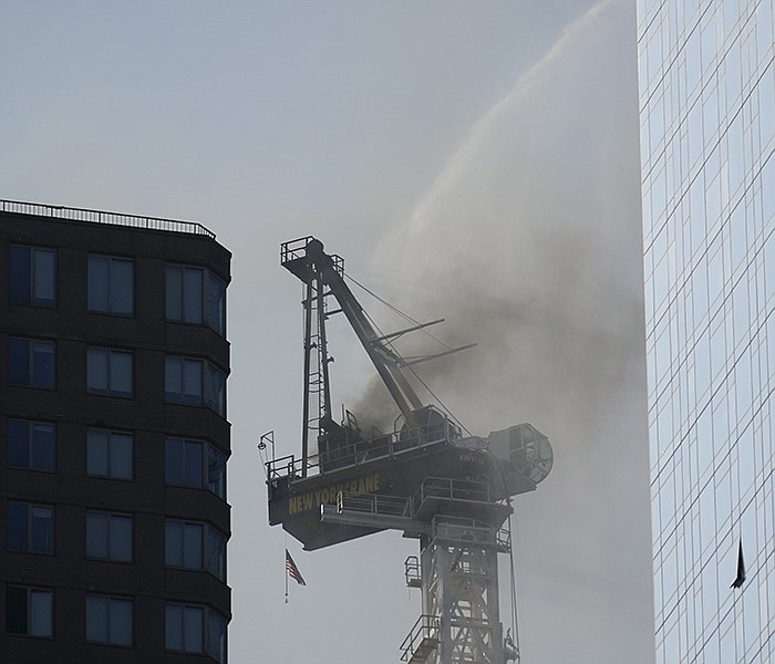 The nation in brief: NYC construction crane catches fire | Northwest ...