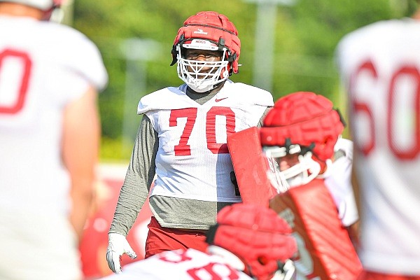 Patterson learning to be complete player with Hogs | Whole Hog Sports