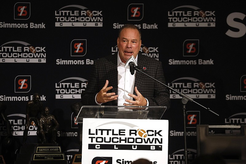 A-State’s Butch Jones talks at Little Rock Touchdown Club | Northwest ...
