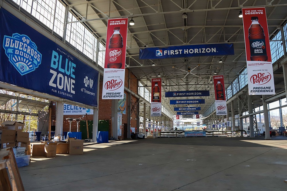 Getting ready for the BlueCross Bowl at Finley Stadium | Chattanooga ...