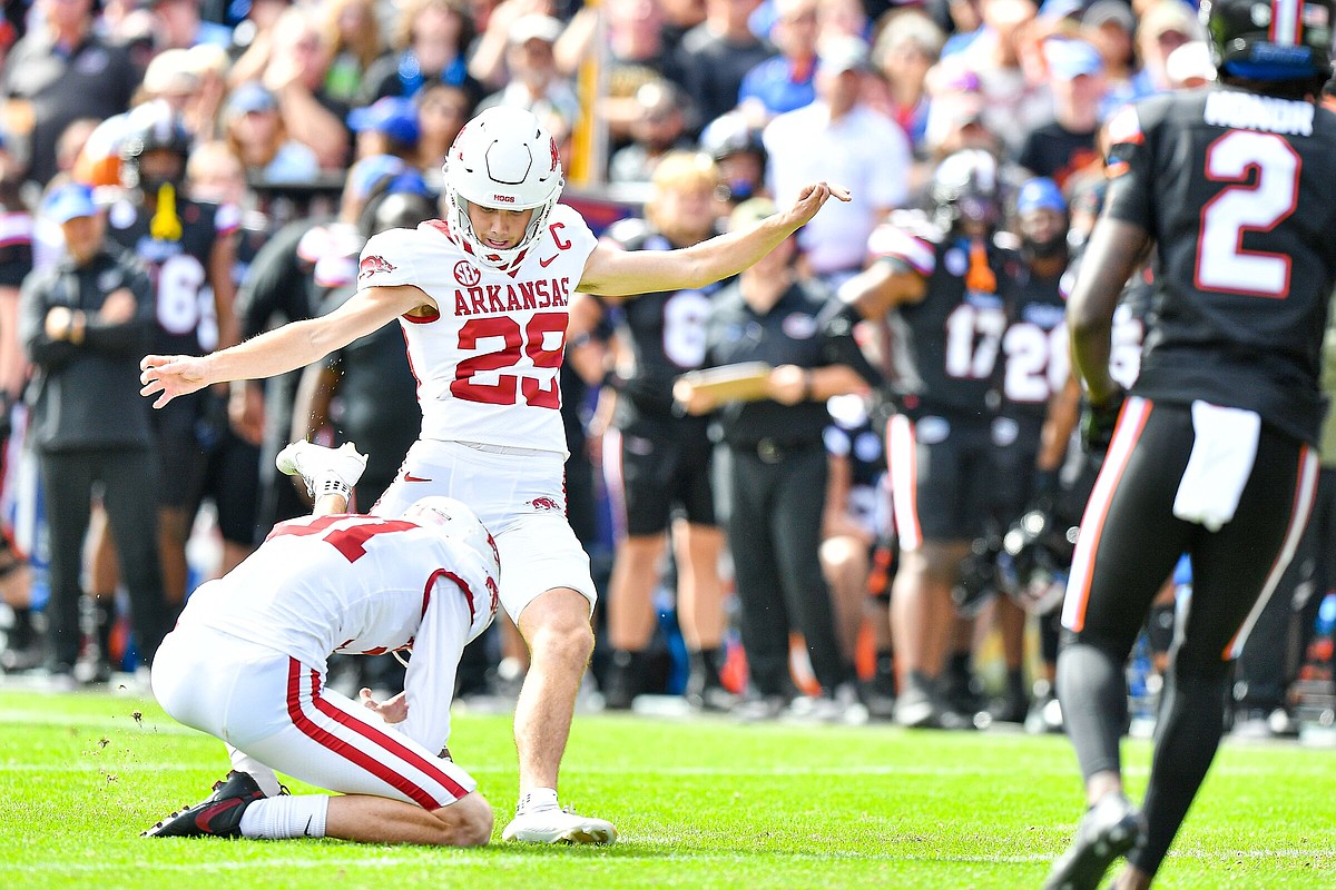Razorbacks kicker Little enters NFL Draft; O-Line coach sacked ...