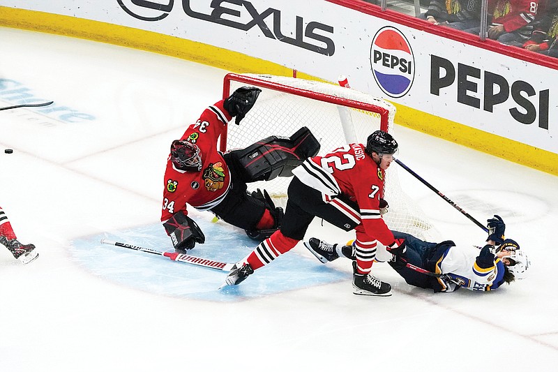 Blackhawks beat Blues 3-1 for first win streak of season | Fulton Sun