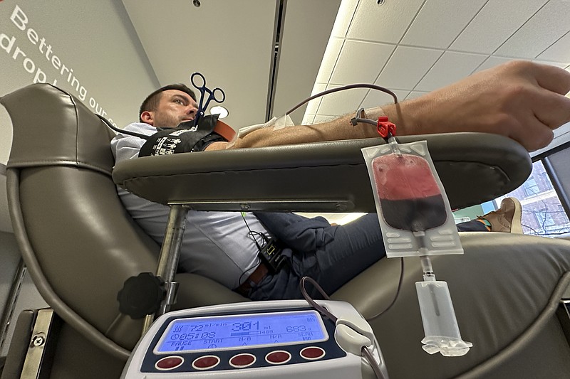For years, he couldn't donate at the blood center where he worked ...