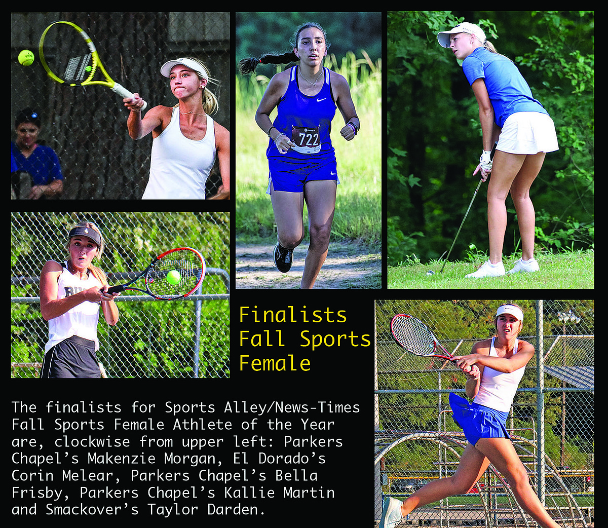 Finalists announced for Female Fall Sports award | El Dorado News