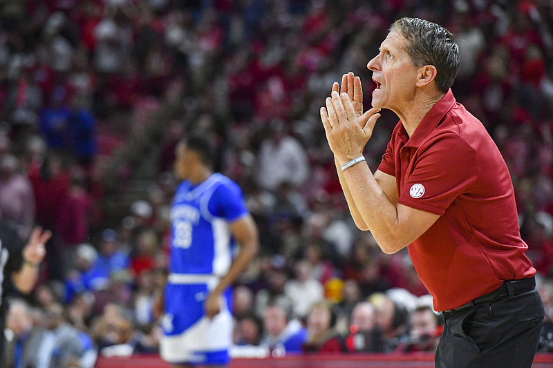 VIDEO: Eric Musselman and Chandler Lawson recap 63-57 loss to Kentucky ...