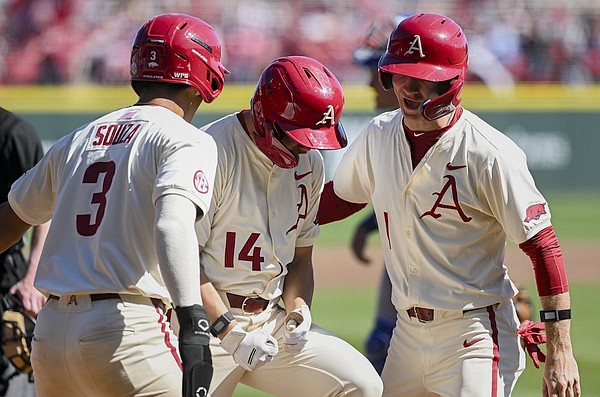 Arkansas baseball completes sweep of McNeese State with dynamic hitting ...