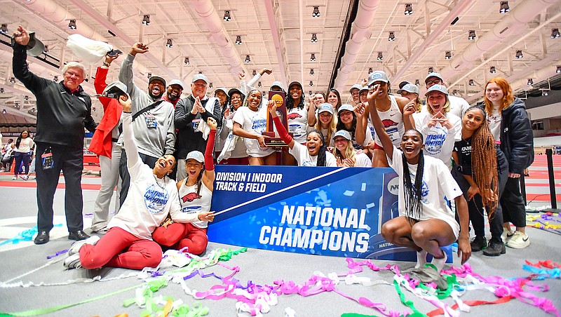 Arkansas women's track and field wins second straight NCAA indoor title ...