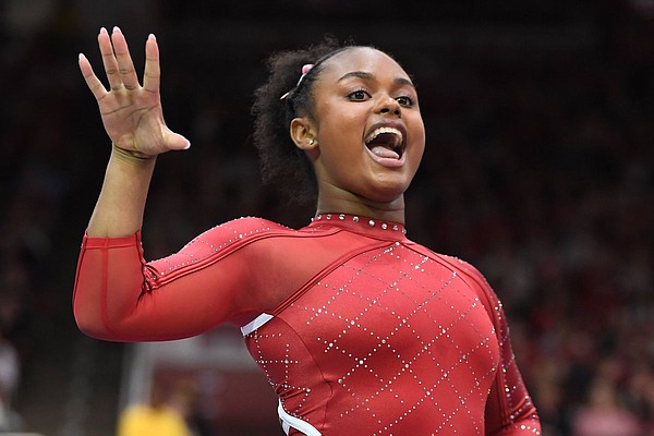 Oklahoma posts 2 perfect scores in win over Arkansas gymnastics | Whole ...