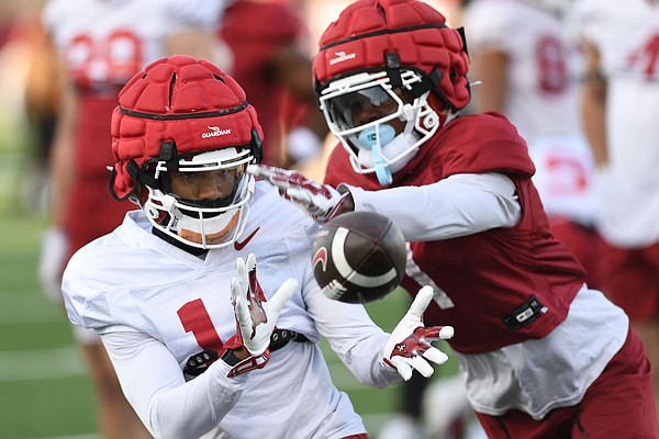 Big day for defensive backs, more observations from Arkansas football's ...