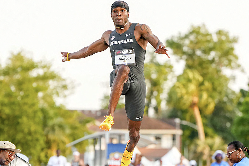 UA’s Pinnock leaps to third straight SEC title | The Arkansas Democrat ...