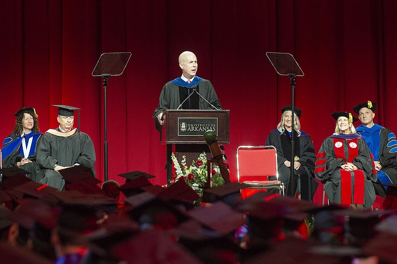 University of Arkansas commencement speakers urge graduates to stay ...