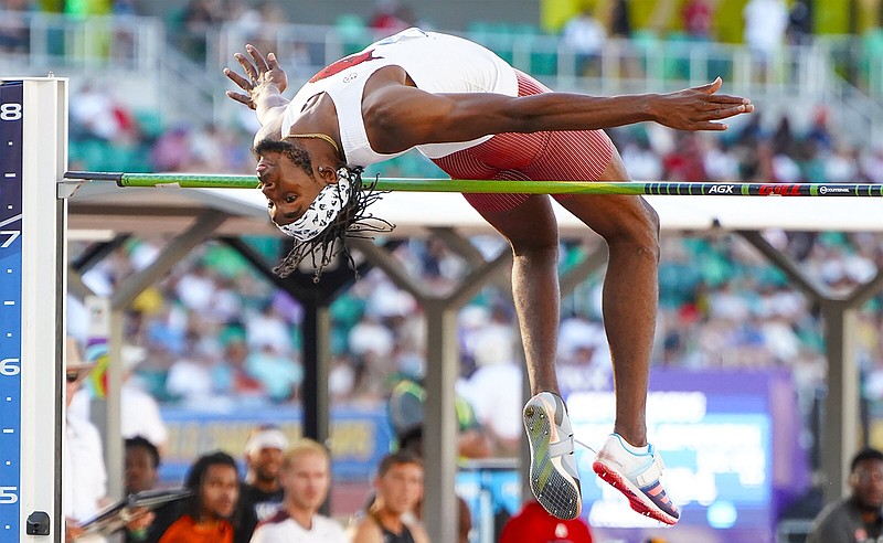 UA's Beckford grabs 4th high jump title | The Arkansas Democrat-Gazette ...