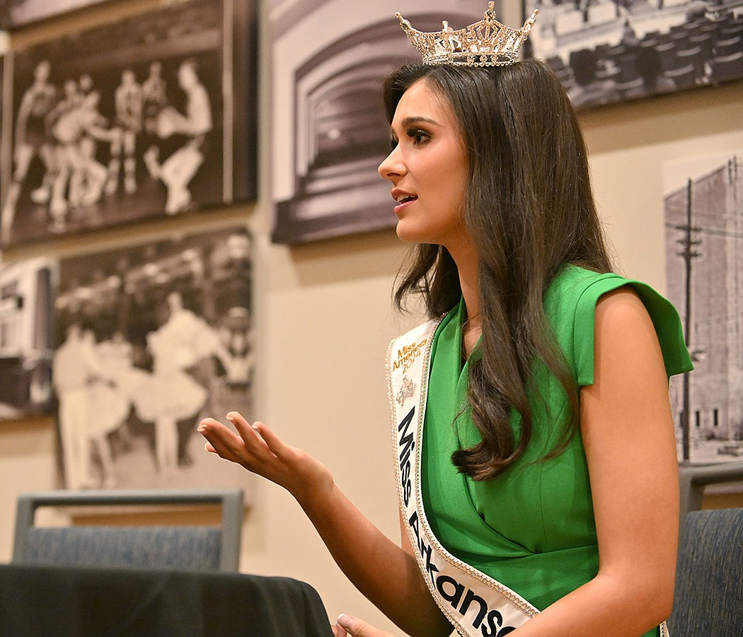 2024 Miss Arkansas, Camille Cathey, speaks about Saturday night’s ...