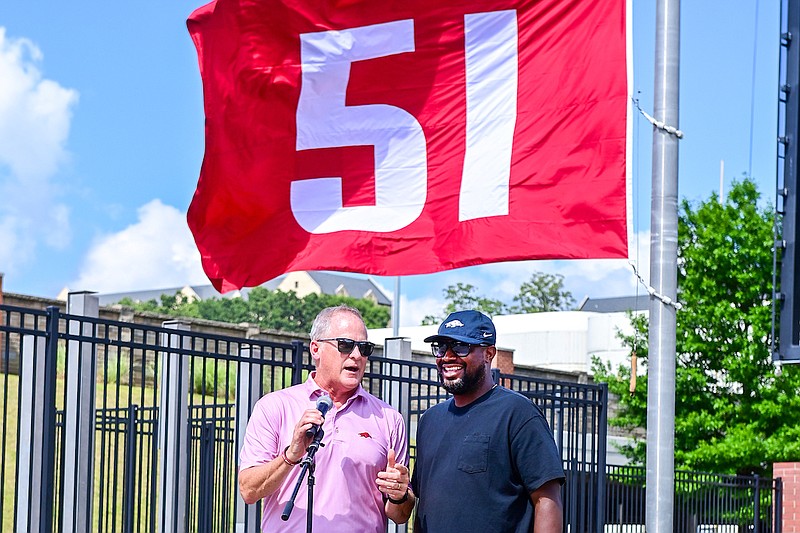 Commentary: How flag ceremony became tradition for Arkansas track ...