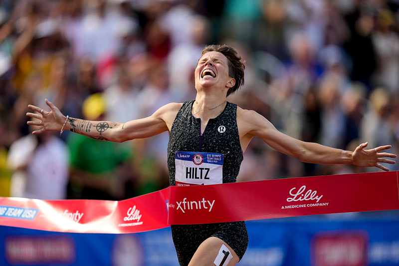 Former Arkansas athlete Nikki Hiltz sets U.S. Trials record in 1,500 ...