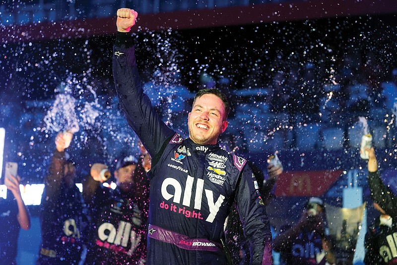 Bowman wraps up spot in Cup Series playoffs with win on rainy Chicago ...