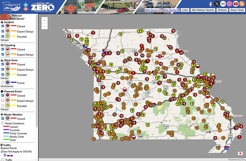 MoDOT updates Traveler Information Map | Fulton Sun