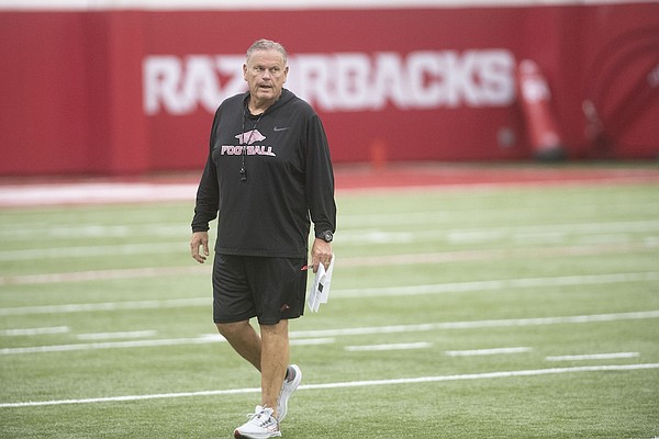 WATCH: Sam Pittman talks about the depth chart, UAPB ahead of opening ...