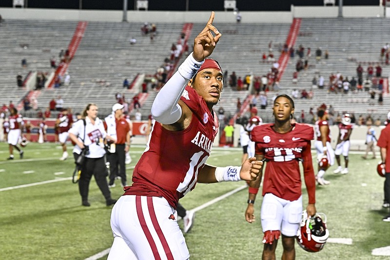 WATCH: Sam Pittman, Taylen Green, Ja'Quinden Jackson, Nico Davillier ...