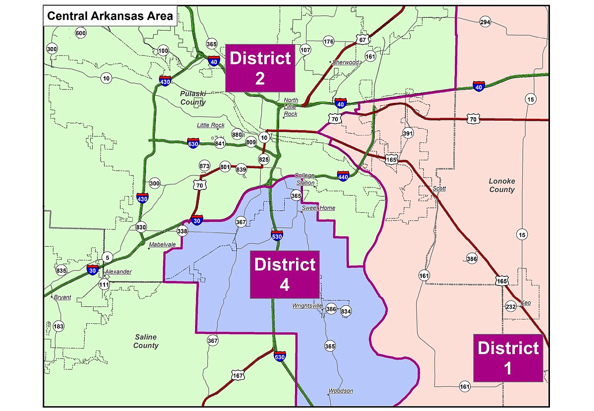 Federal court panel again tosses lawsuit over splitting Pulaski County ...