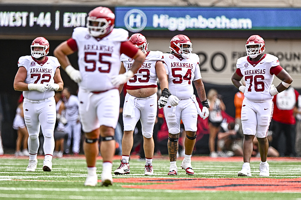 Auburn coach Hugh Freeze calls Arkansas offensive line 'most improved ...