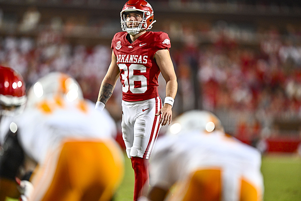Sam Pittman: Matthew Shipley takes over Arkansas football kicking ...