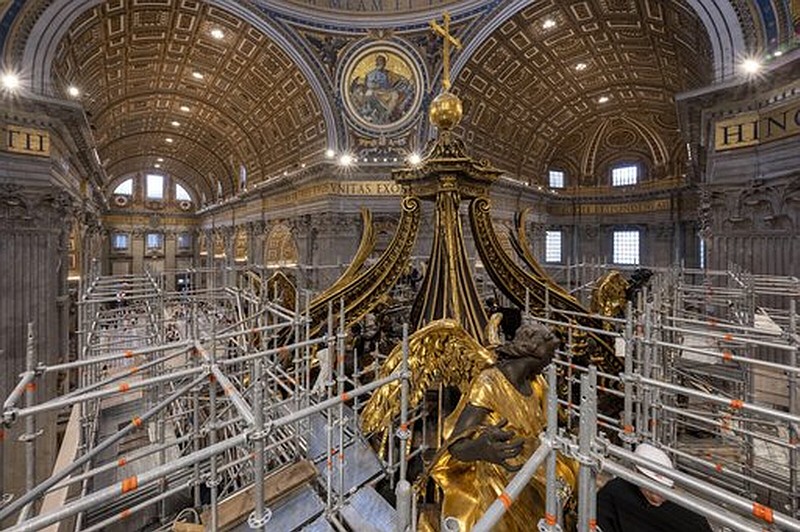 Restoration of St. Peter’s altar covering completed | Northwest ...