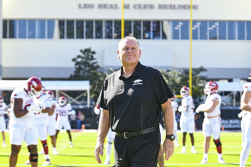 WATCH: Arkansas football coach Sam Pittman, players recap win over ...